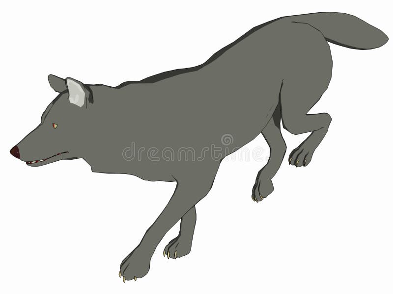Cartoon Style Wolf Picture. Image: 5593039