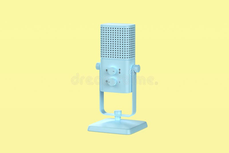 Cartoon styled microphone stock illustration. Illustration of recording ...