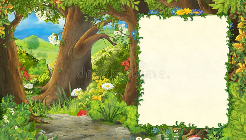 Forest frame stock vector. Illustration of vector, leaf - 11296446