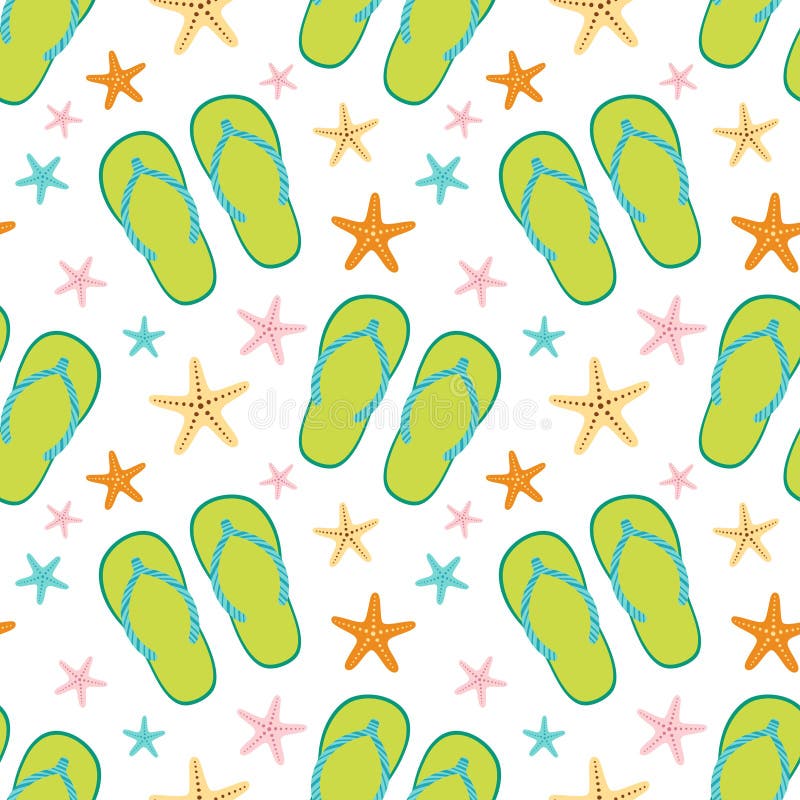 Cartoon Summer Seamless Pattern with Pineapple and Watermelon Stock ...