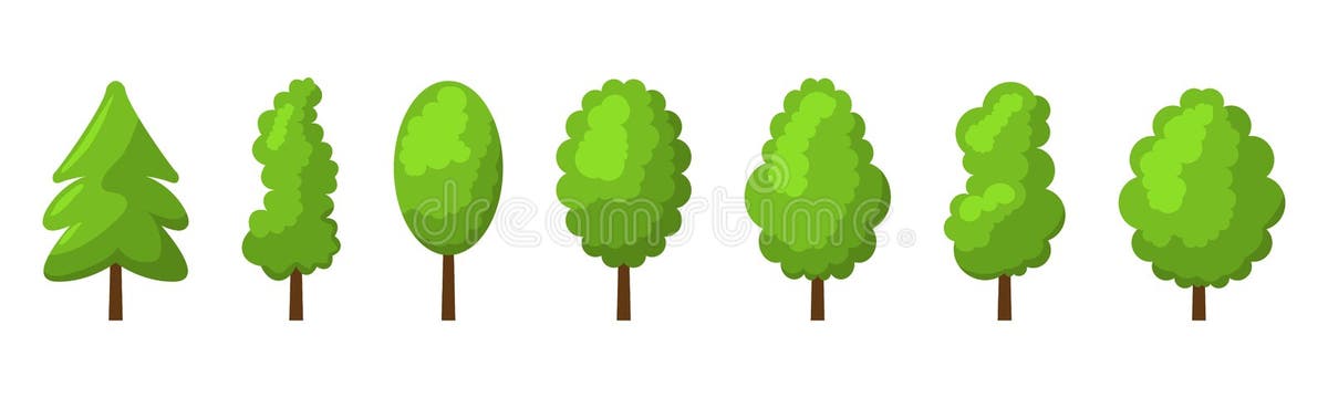 Collection Seven Trees Stock Illustrations – 15 Collection Seven Trees ...