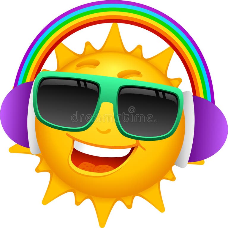 Sun Headphones Stock Illustrations – 2,518 Sun Headphones Stock ...