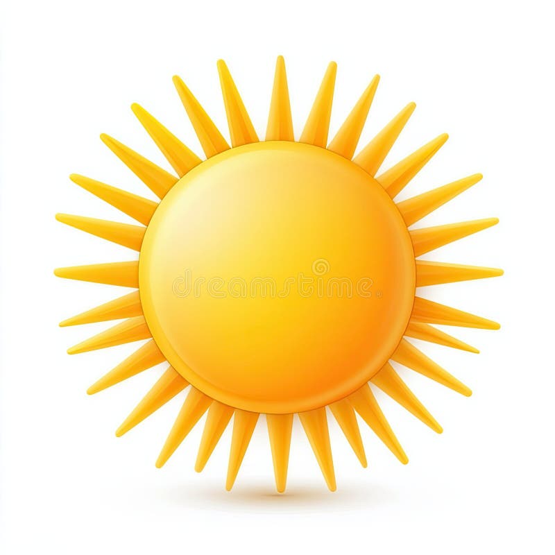 Cartoon Sun Icon stock illustration. Illustration of weather - 361113717