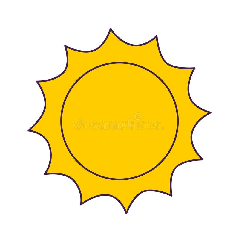 Cartoon Sun Icon stock vector. Illustration of vector - 274185541