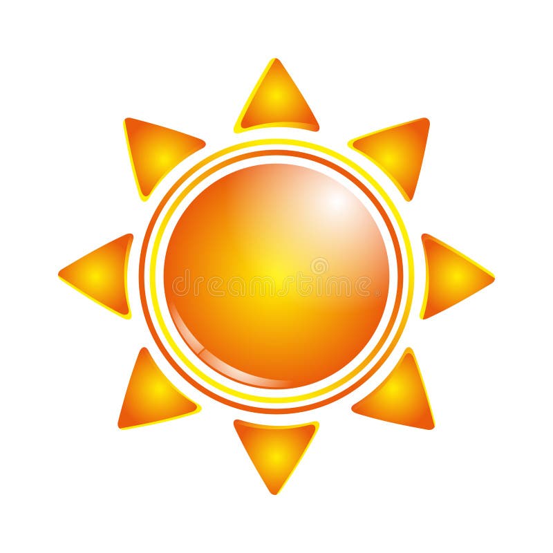 Cartoon Sun stock vector. Illustration of sunlight, summer - 41526520
