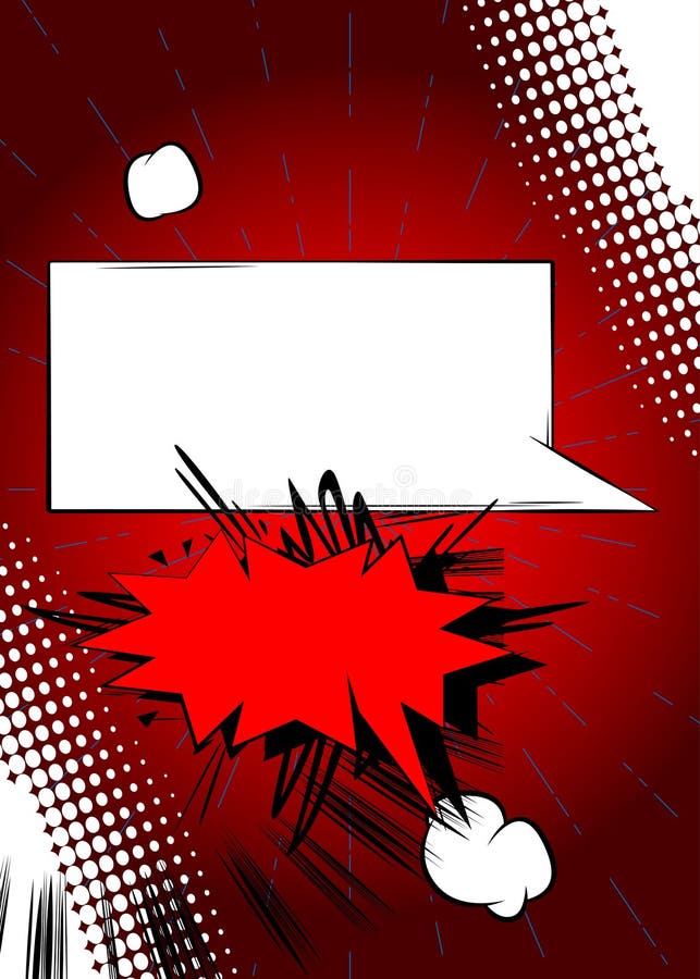 Cartoon Super Background, Comic Book Abstract Backdrop. Vector Comics ...