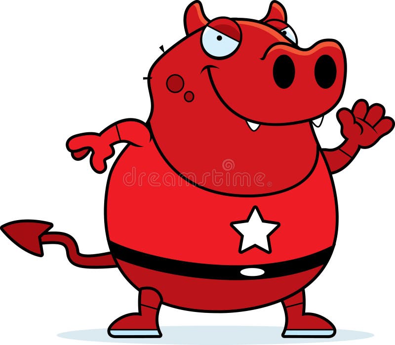 Cartoon Superhero Devil stock vector. Illustration of graphic - 47478769