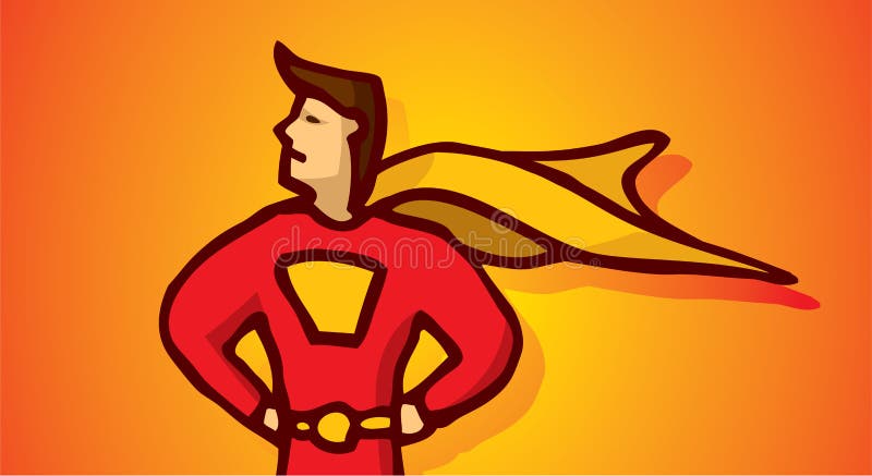 Superhero Profile stock vector. Illustration of background - 68638533