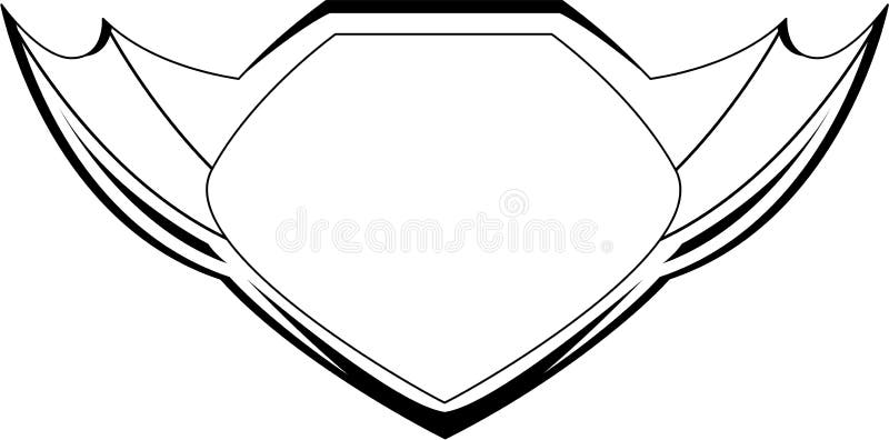 Cartoon Superhero Shield stock vector. Illustration of heroes - 95086640