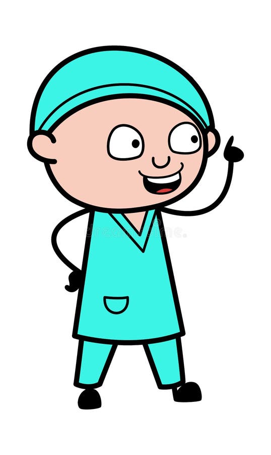 Cartoon Surgeon Talking Happy Stock Illustration - Illustration of ...