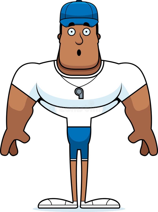 Cartoon Surprised Coach stock vector. Illustration of clipart - 116635228