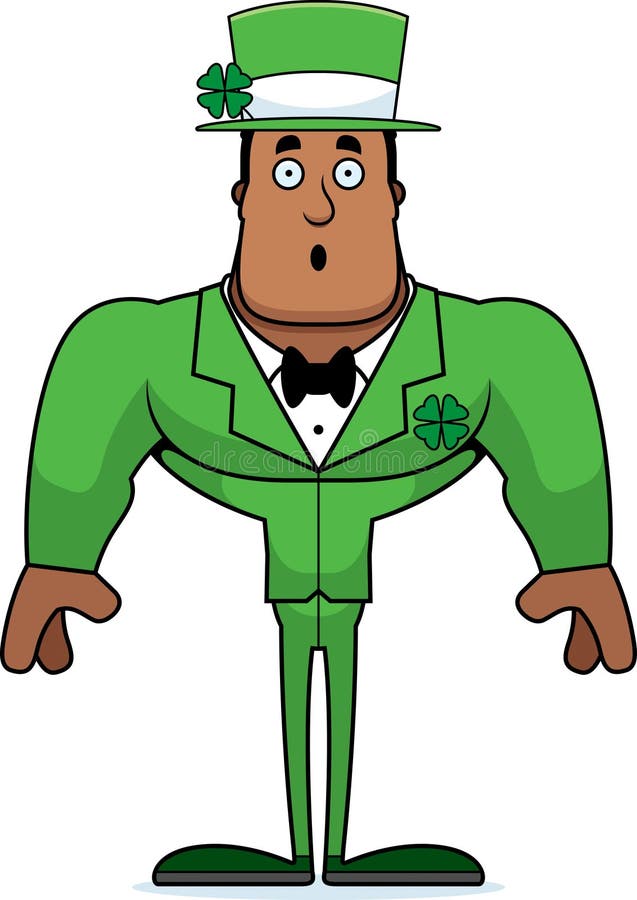 Cartoon Surprised Irish Man Stock Vector - Illustration of clover ...