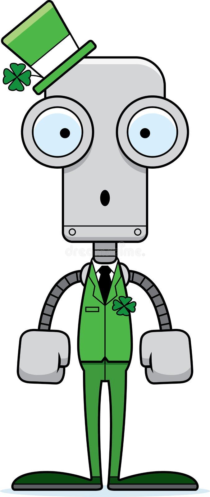 Cartoon Surprised Irish Robot Stock Illustrations – 1 Cartoon Surprised ...