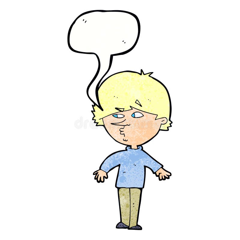 Cartoon Suspicious Man Looking Over Shoulder with Speech Bubble Stock ...