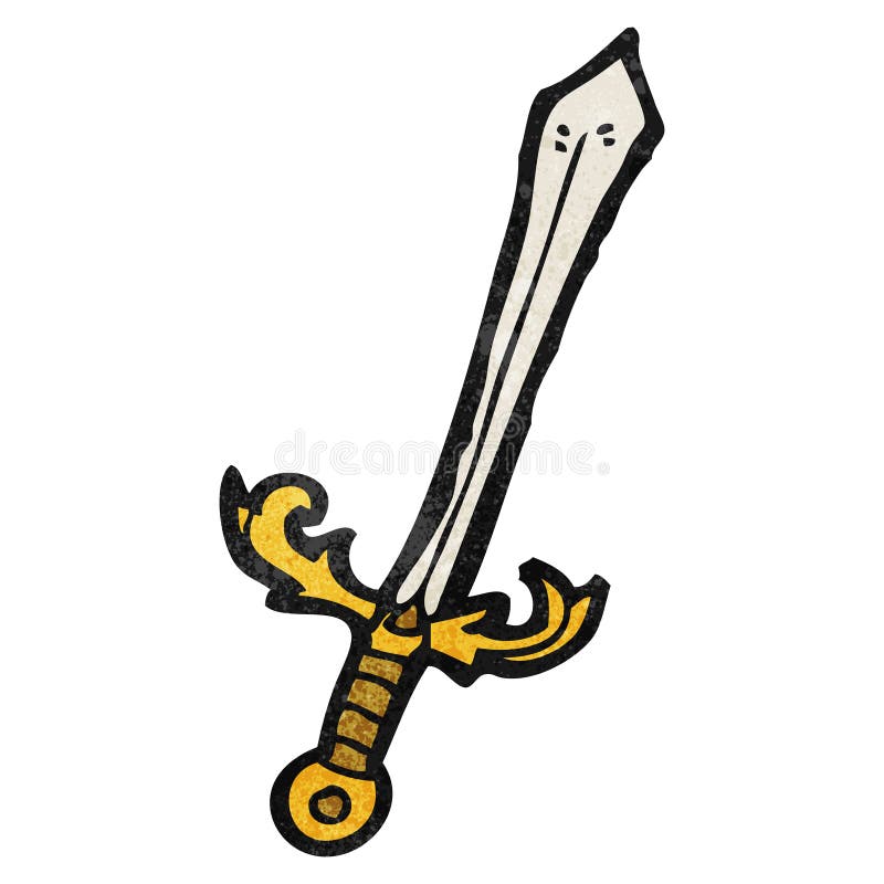 Cartoon sword stock vector. Illustration of crazy, clip - 38053969