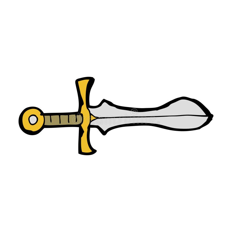Cartoon sword stock vector. Illustration of sword, character - 37011172