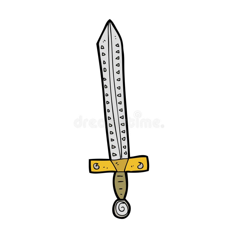 Cartoon sword stock vector. Illustration of drawing, design - 37016189