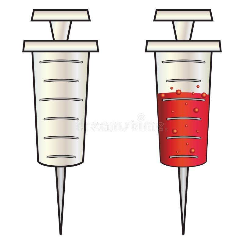 Happy Cartoon Syringe stock vector. Illustration of happy - 41165152