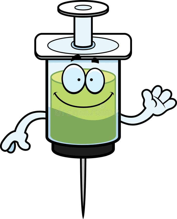 Cartoon Syringe Waving Stock Illustrations – 93 Cartoon Syringe Waving ...