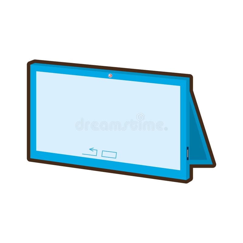 Cartoon Tablet Connection Technology Mobile Stock Vector - Illustration ...