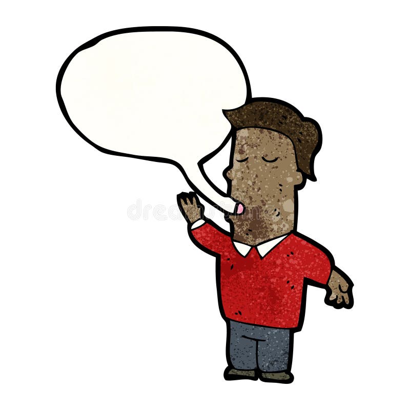 Cartoon talking man stock vector. Illustration of funny - 38039621