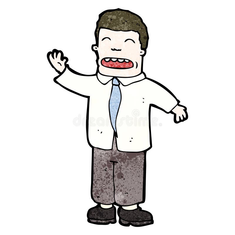 Cartoon talking man stock vector. Illustration of singing - 38068981