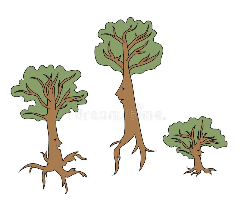 Talking tree stock illustration. Illustration of color - 38634551