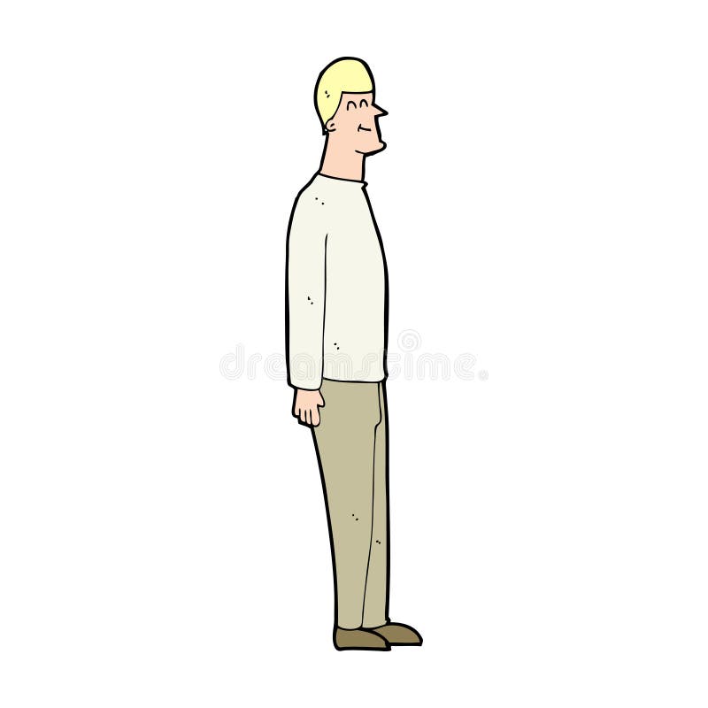Cartoon tall man stock vector. Illustration of silly - 37020814