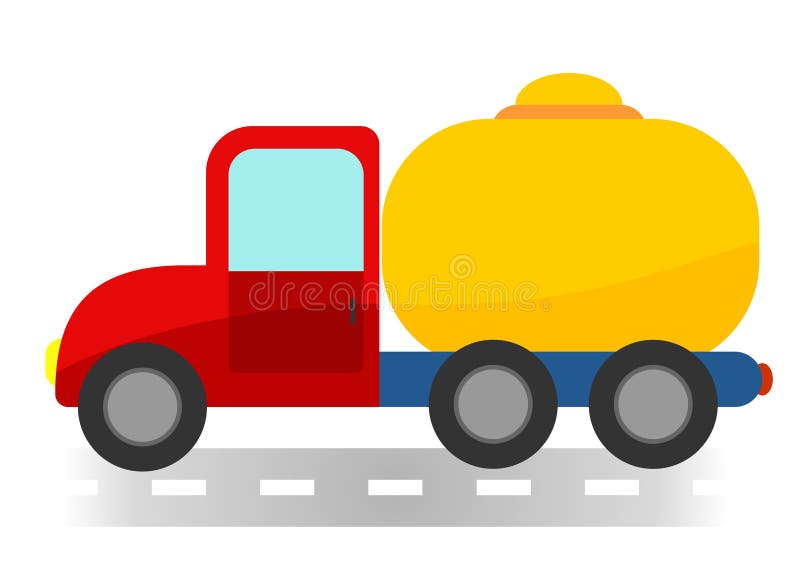 Cartoon Tank Car White Background I Stock Illustrations – 1 Cartoon ...