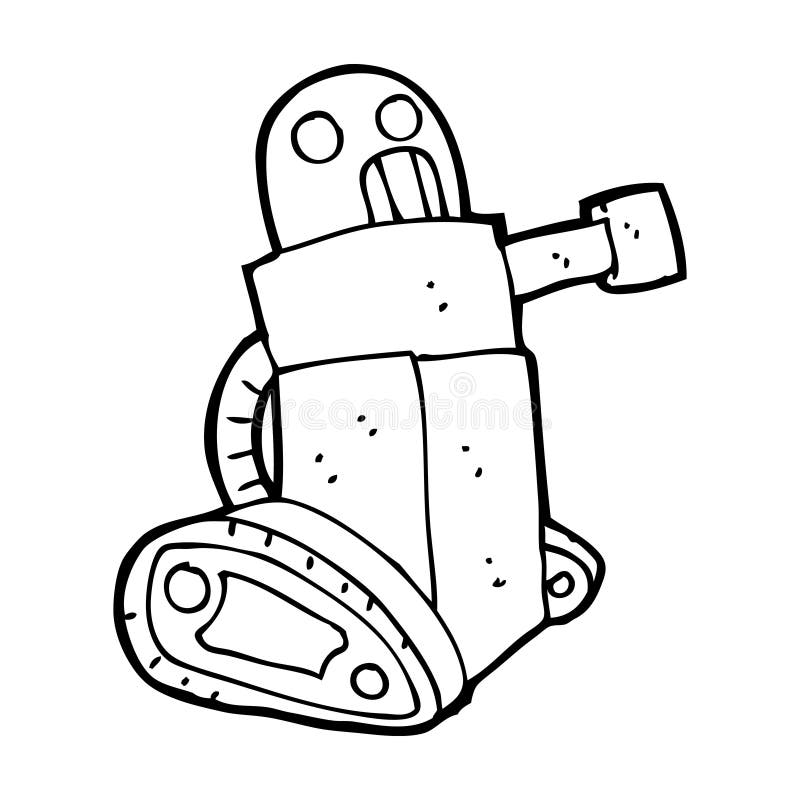 Cartoon tank robot stock illustration. Illustration of design - 37027137