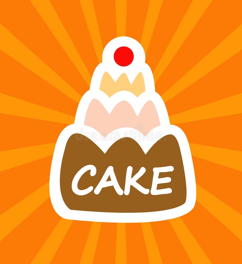 Cartoon tasty cake stock vector. Illustration of dessert - 22414895