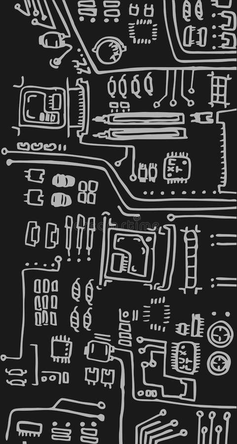 Cartoon tech stock vector. Illustration of modernity - 25409989