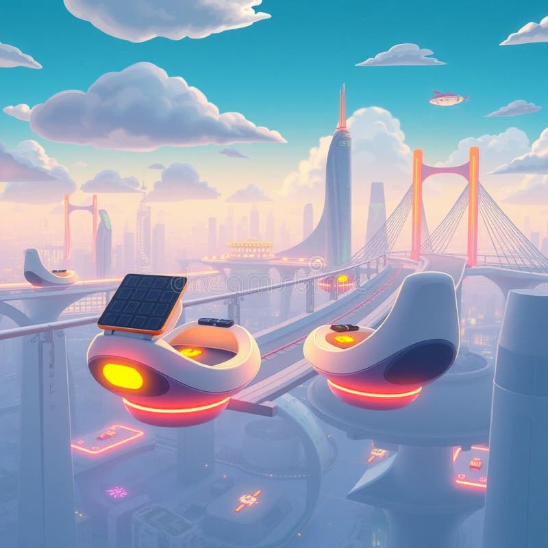 Cartoon tech stock vector. Illustration of modernity - 25409989