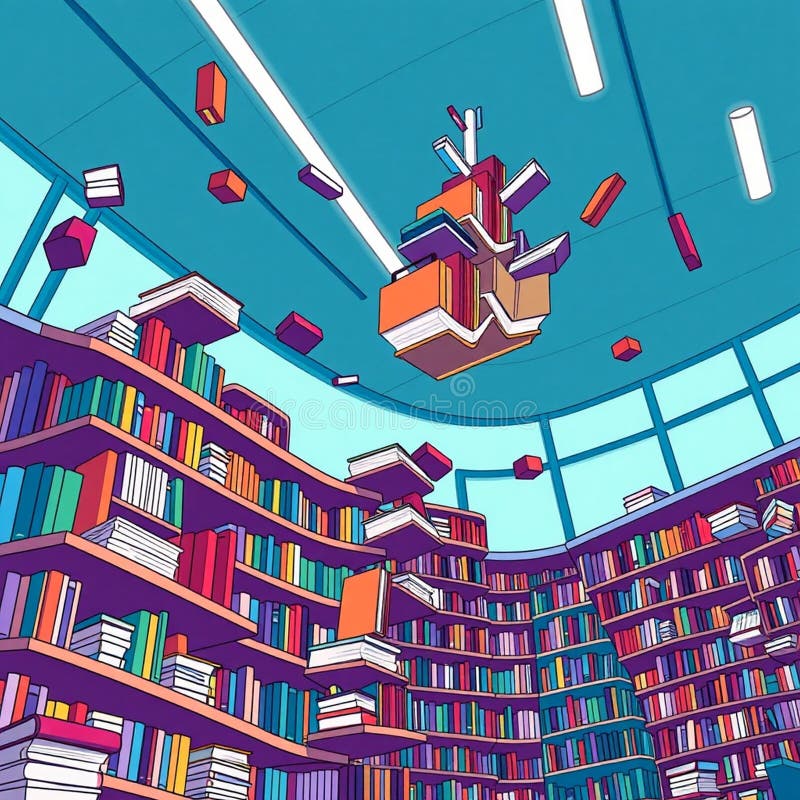 A Cartoon Tech Unique Design Stock Illustration - Illustration of ...