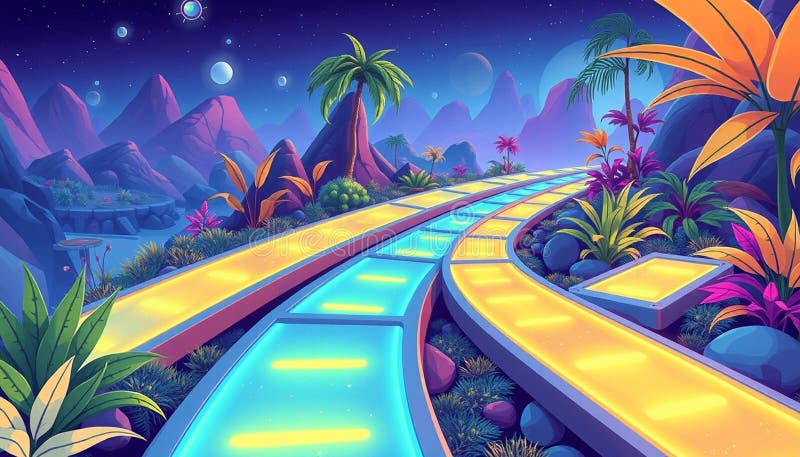 A Cartoon Tech Unique Design Stock Illustration - Illustration of ...