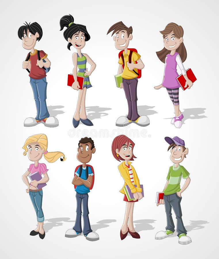 670+ Cartoon teenager Free Stock Photos - StockFreeImages