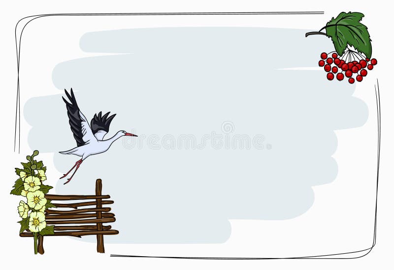 Cartoon Template with Text Frame for Power Point Presentation in ...