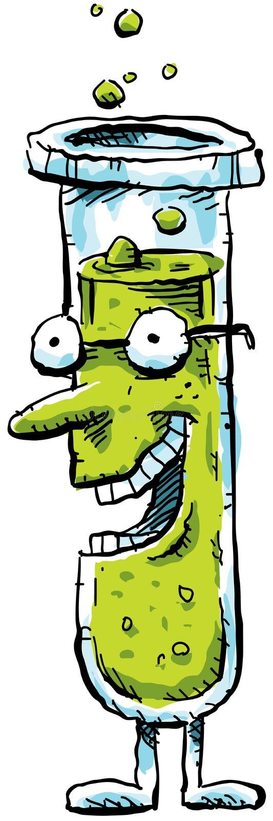 Cartoon Test Tube stock illustration. Illustration of technology - 23209062