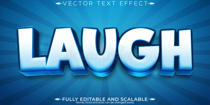 Cartoon Text Effect, Editable Comic and Funny Text Style Stock Vector ...