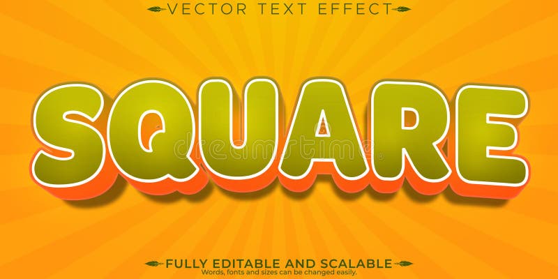 Cartoon Text Effect, Editable Funny and Comic Customizable Font Style ...