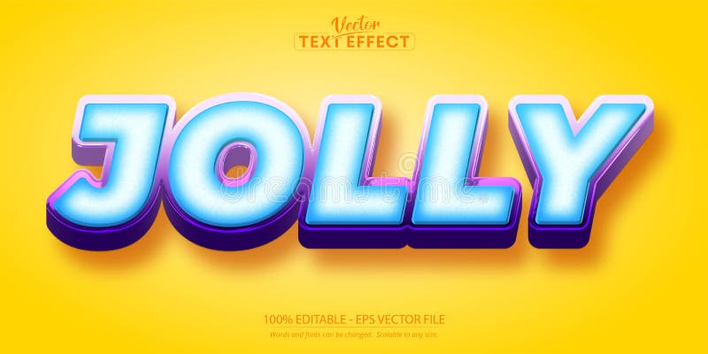 Cartoon Text, 3d Editable Font Effect Stock Vector - Illustration of ...