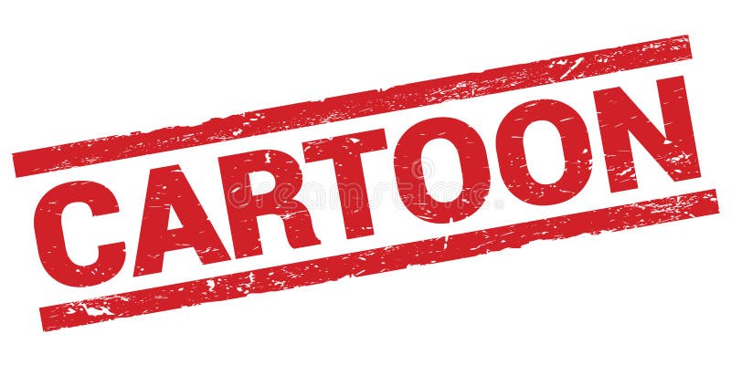 CARTOON Text on Red Rectangle Stamp Sign Stock Illustration ...