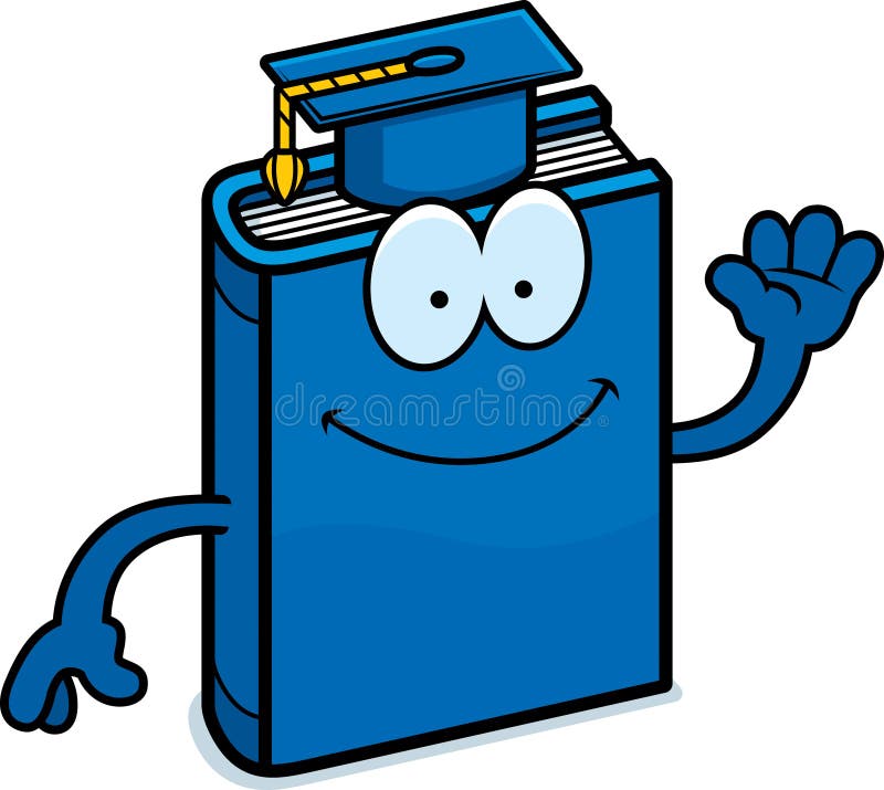 Cartoon Textbook Waving stock vector. Illustration of clip - 47816269