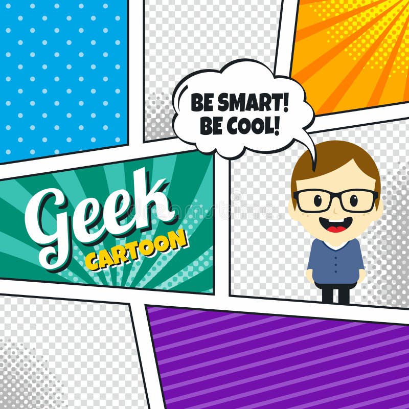 Cartoon Theme Comic Template Stock Vector - Illustration of design ...