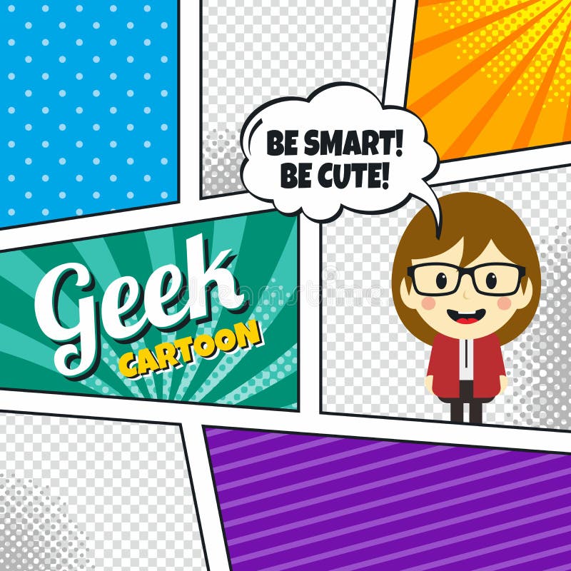 Cartoon Theme Comic Template Stock Vector - Illustration of banner ...