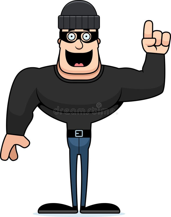Cartoon Thief Idea stock vector. Illustration of vector - 116196310