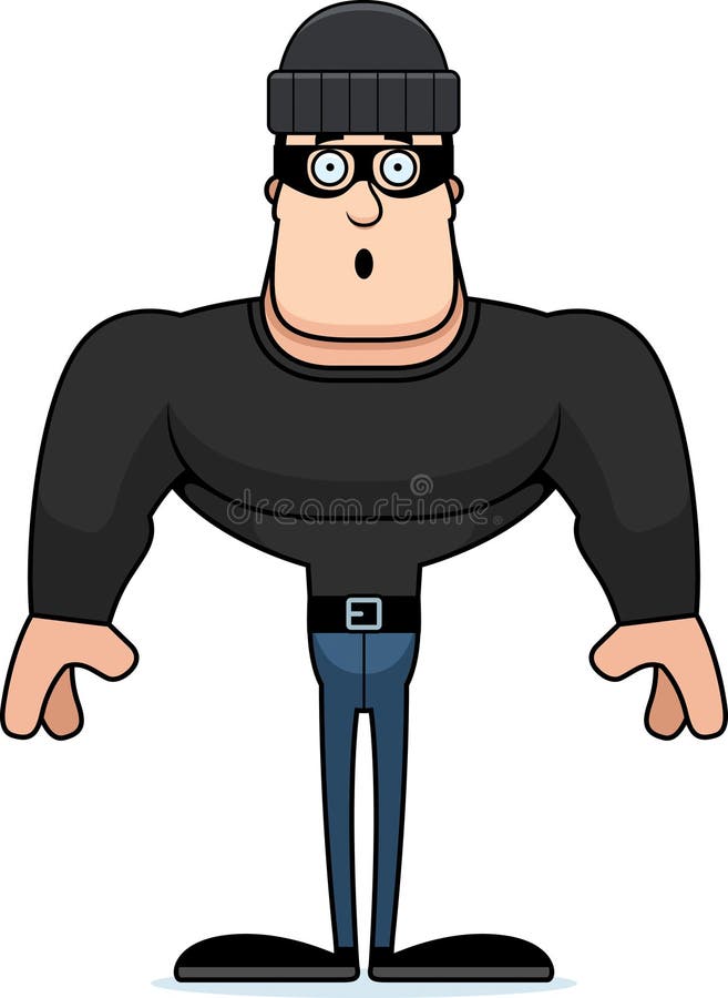 Cartoon Surprised Thief stock vector. Illustration of thief - 115948458
