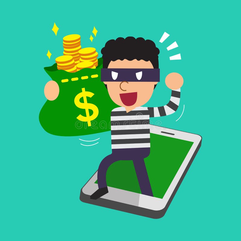 Cartoon Cat Stealing Fish from Woman Stock Vector - Illustration of ...