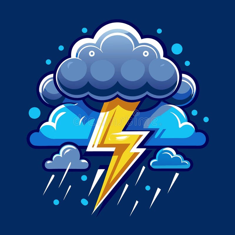 Cartoon Thunderstorm Stock Illustrations – 7,403 Cartoon Thunderstorm ...