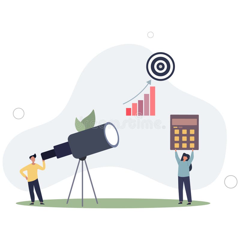 Tiny red search guy stock illustration. Illustration of look - 66914916